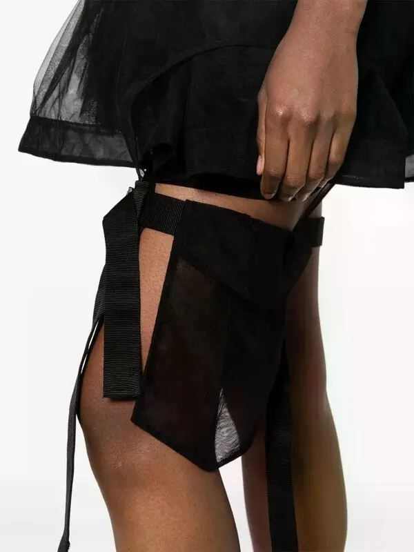Simone Rocha Sleeveless Sheer Top - Black