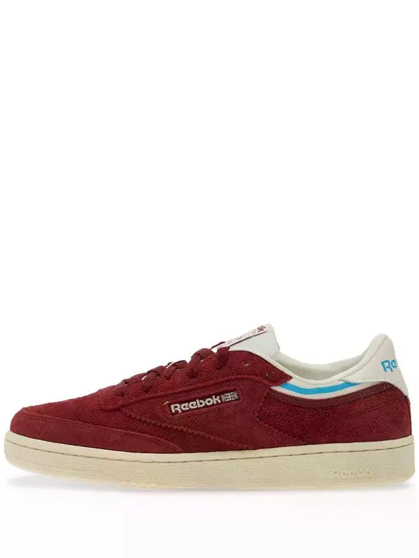 REEBOK Club C 85 Suede Lace-up Sneakers - Red