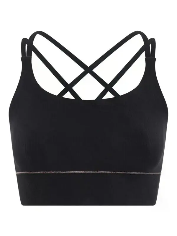 Repetto Equilibre Criss-cross Sports Bra - Black