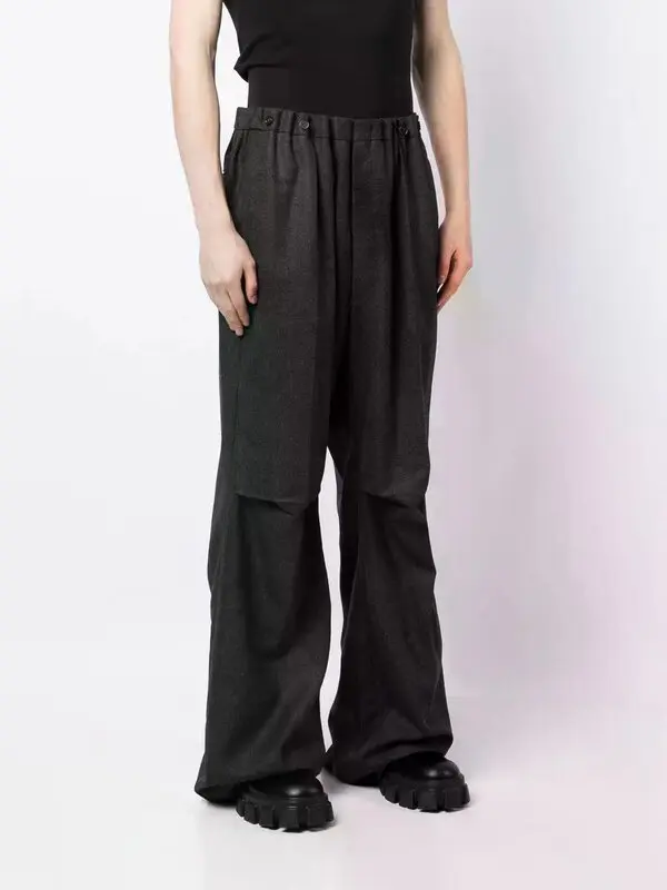 Raf Simons High-waisted Wide-leg Wool Trousers