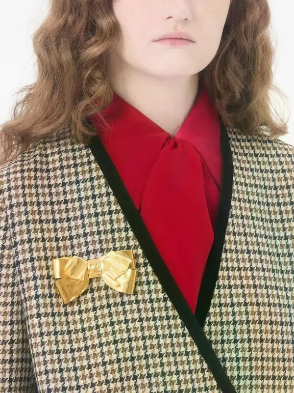 Valentino Garavani Tone Bow Brooch - Gold