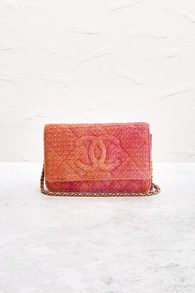 Chanel Tweed Wallet On Chain