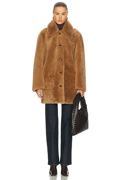 Jenni Kayne Shearling Aurora Coat - Camel