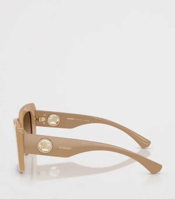 Burberry Oversized Cat Eye Sunglasses - Beige