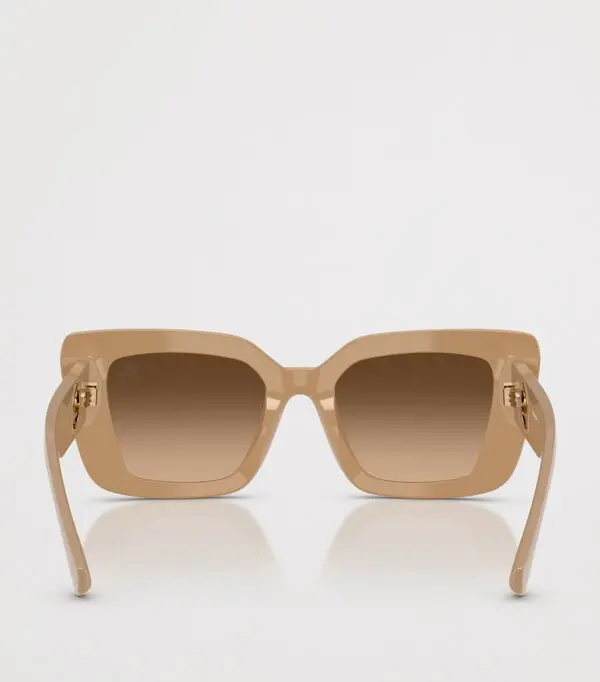 Burberry Oversized Cat Eye Sunglasses - Beige