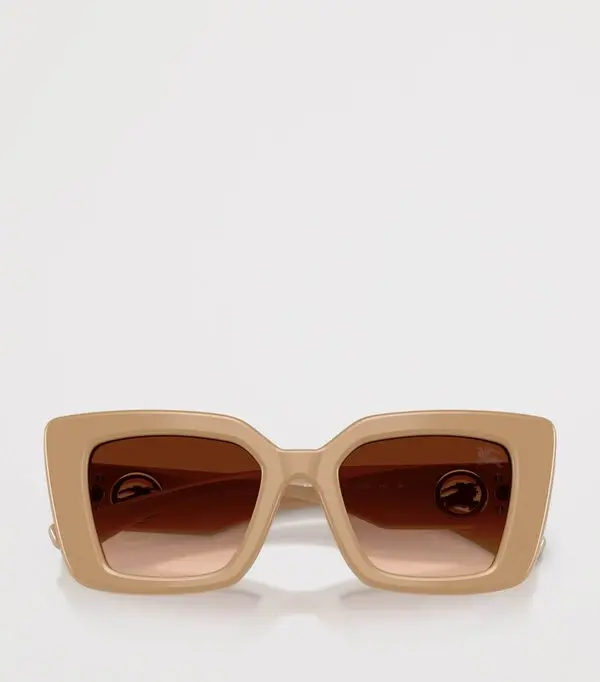 Burberry Oversized Cat Eye Sunglasses - Beige