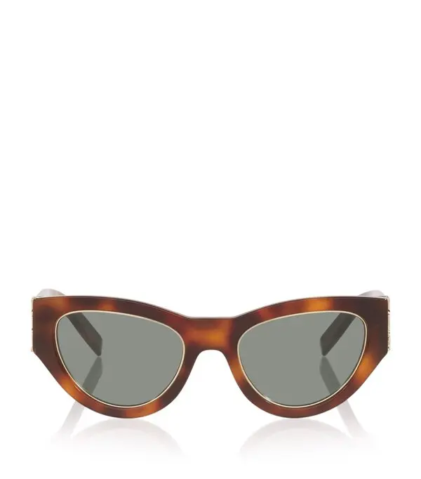 Saint Laurent Acetate Sl M94 Rim Cat Eye Sunglasses - Brown