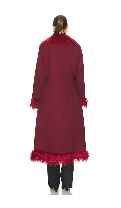 TYLER MCGILLIVARY Brandy Jacket With Faux Fur Trim