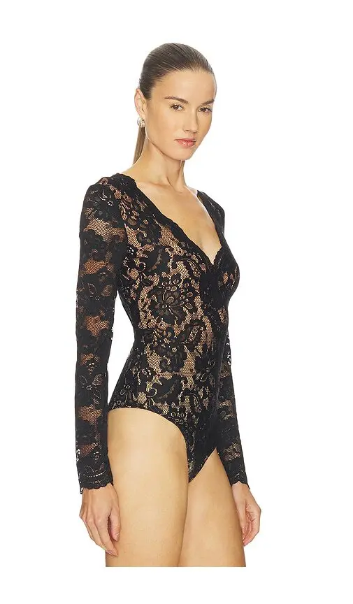 Generation Love Alessia Lace Bodysuit - Black