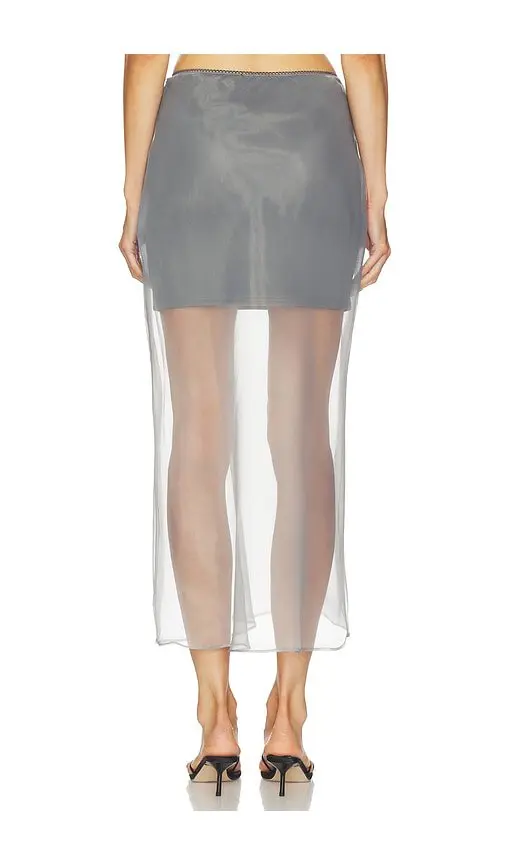 Line & Dot X Revolve Denman Midi Skirt - Grey