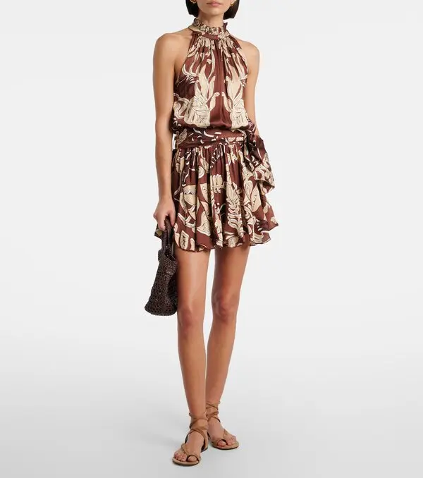 Poupette St Barth Bianca Printed Minidress