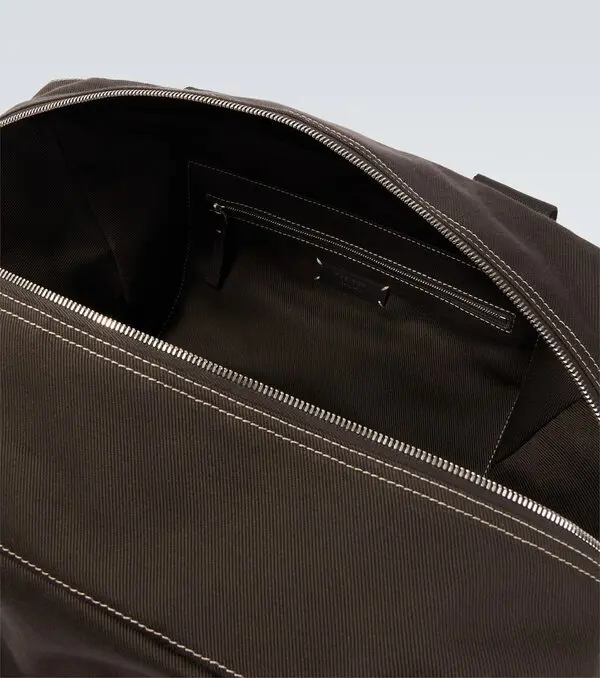 THE ROW Sisal Canvas Duffel Bag - Brown