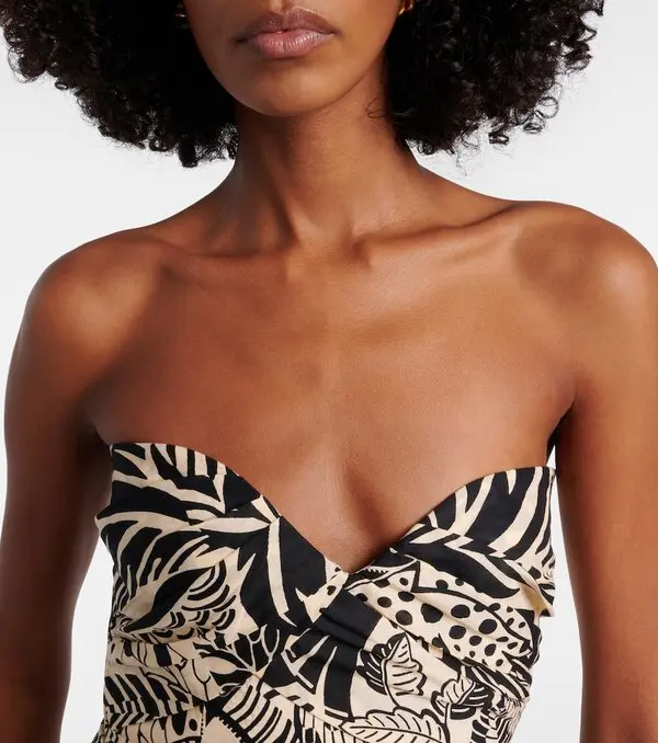 Poupette St Barth Collina Printed Cotton Midi Dress