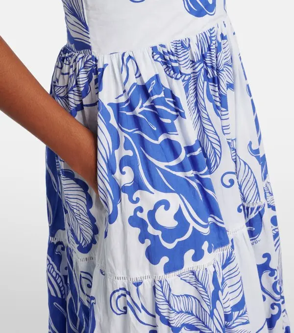 Poupette St Barth Milena Printed Cotton Maxi Dress