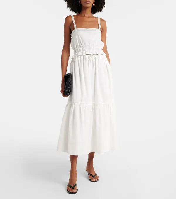 Faithfull The Brand Venta Cotton Midi Skirt