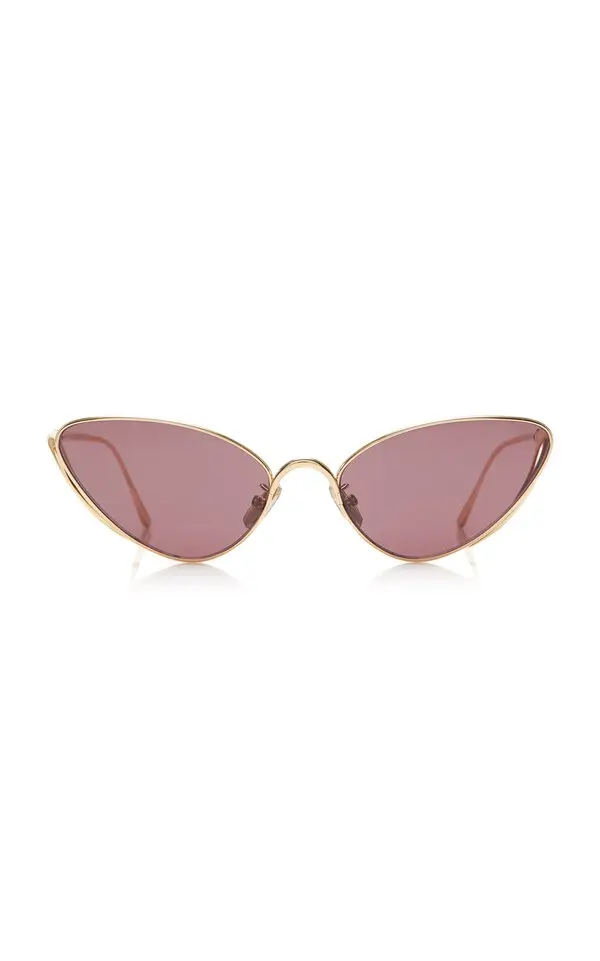 Loewe Cat-eye Metal Sunglasses - Brown
