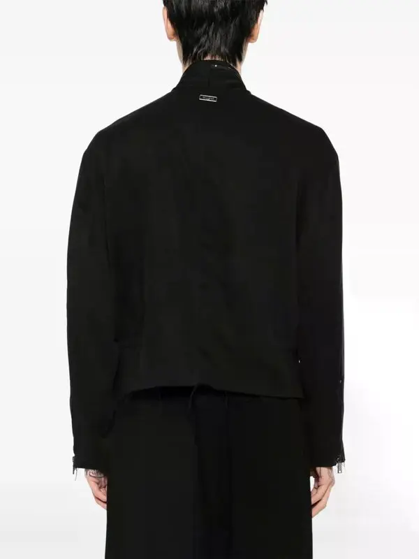 TEAM WANG DESIGN Raw-edge Zip-up Jacket
