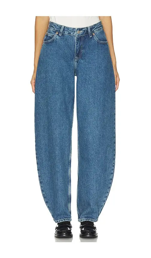DR. DENIM Nanci Horseshoe Barrel Leg Jeans