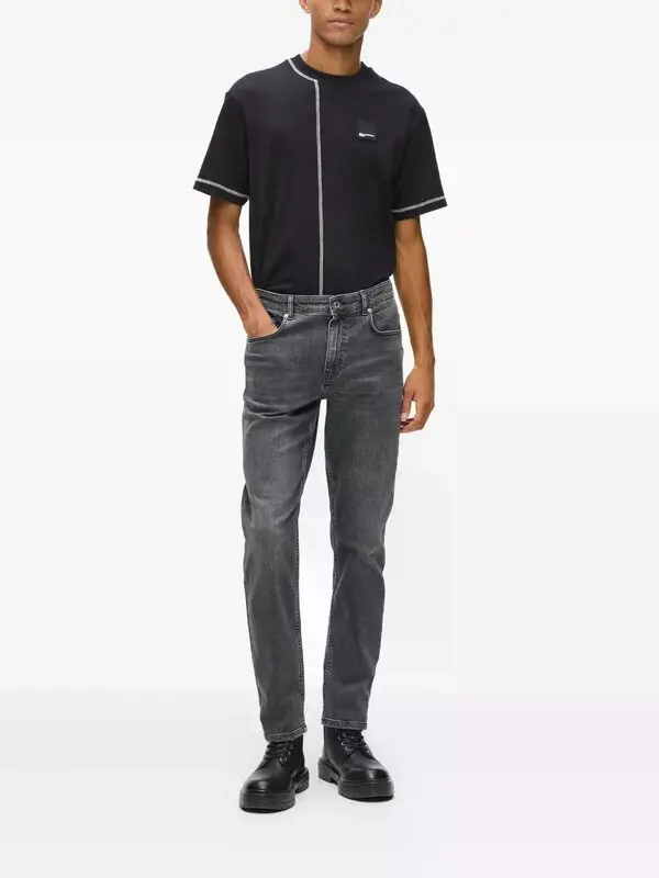 Karl Lagerfeld Stretch Cotton Slim-fit Denim - Grey