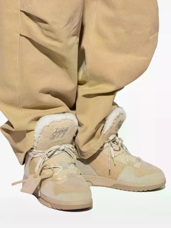 Off-White High Top Lace-up Sneakers