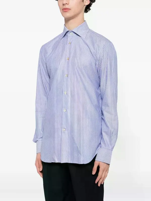 Kiton Stripe-printed Shirt