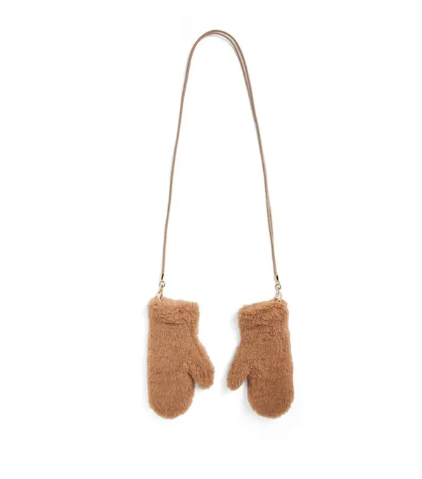 Max Mara Camel-silk Gloves - Beige