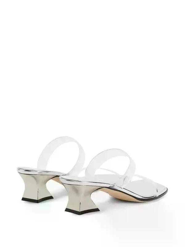 GIUSEPPE ZANOTTI Transparent Mid-block Heel Sandals