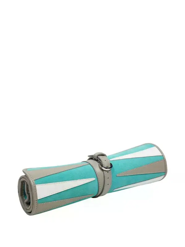 HECTOR SAXE Leather Travel Backgammon - Blue