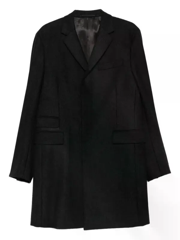 Prada Single-breasted Pocket Coat