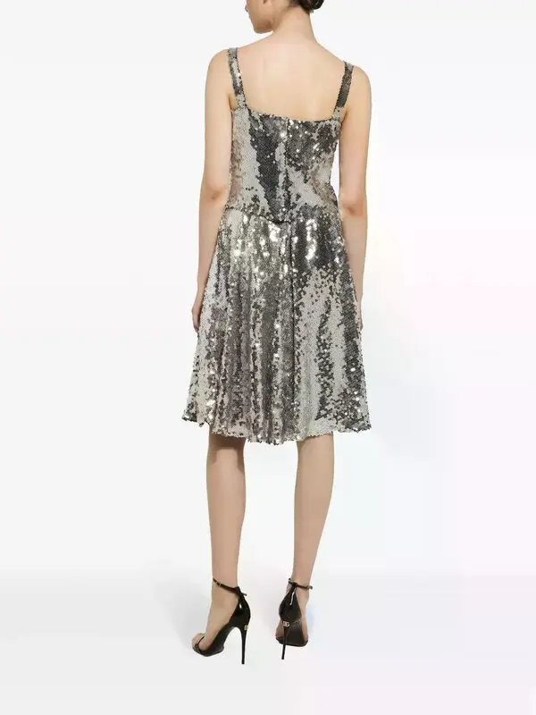 Dolce & Gabbana Midi Sequinned A-line Skirt