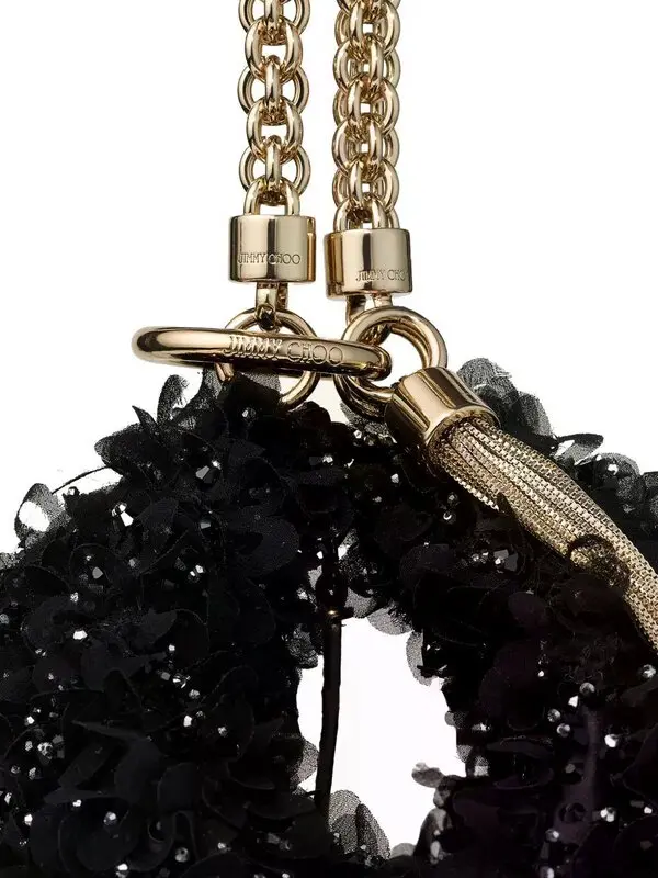 JIMMY CHOO Callie Crystal Floral Clutch Bag