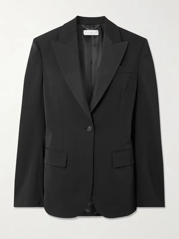 Stella McCartney Single-breasted Twill Blazer - Black
