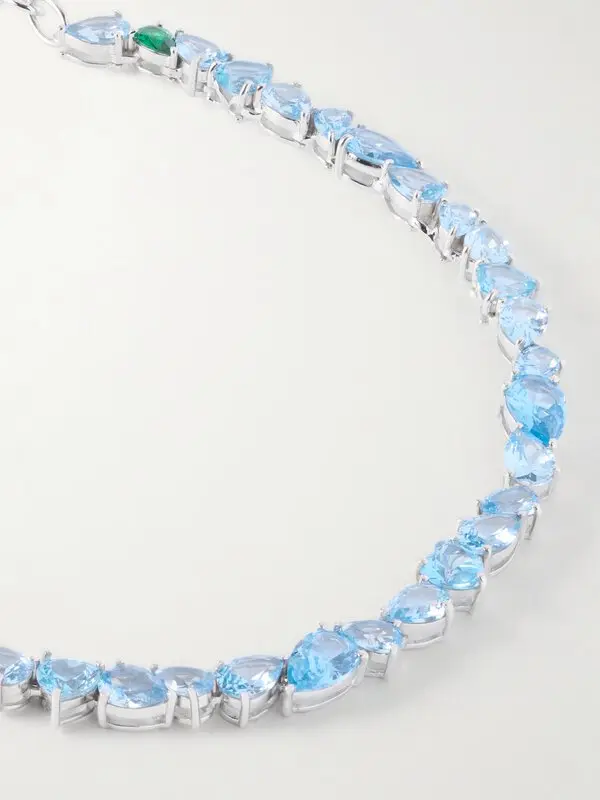 Completedworks Recycled Cubic Zirconia And Synthetic Spinel Necklace