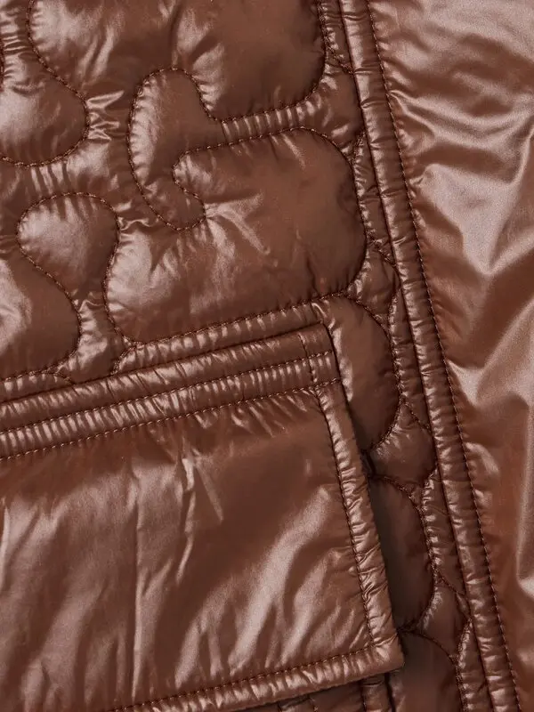 GANNI Cotton Corduroy-trimmed Quilted Recycled-shell Jacket