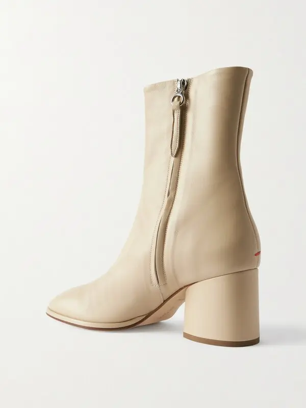 AeydĒ Ayla Zip-up Leather Ankle Boots