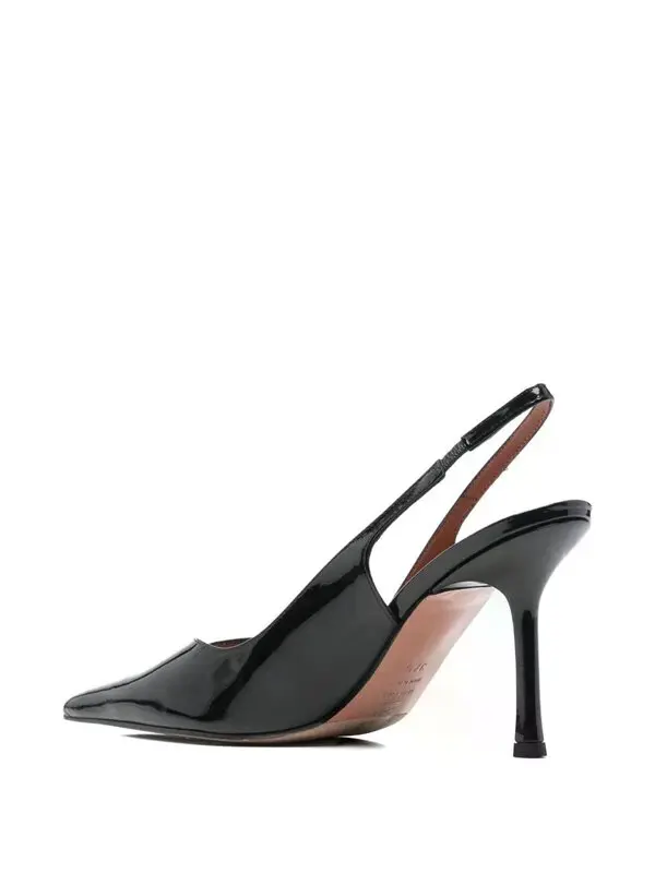 CASTAGNA 85mm Darya Pointed-toe Slingback Pumps - Black