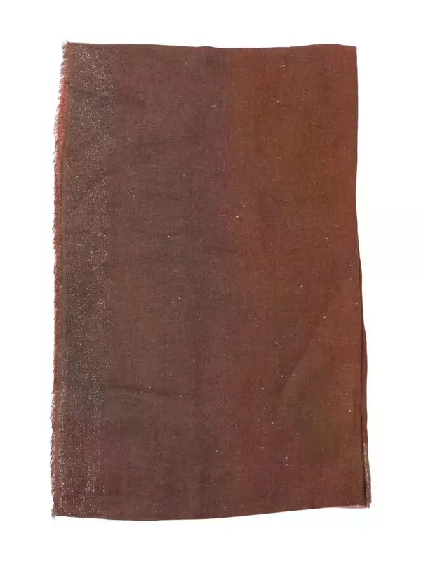 Faliero Sarti Diamante Fringed Scarf - Brown