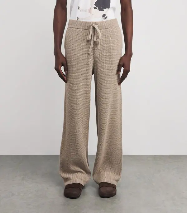 Paige Merino-cashmere-blend Willits Sweatpants - Brown