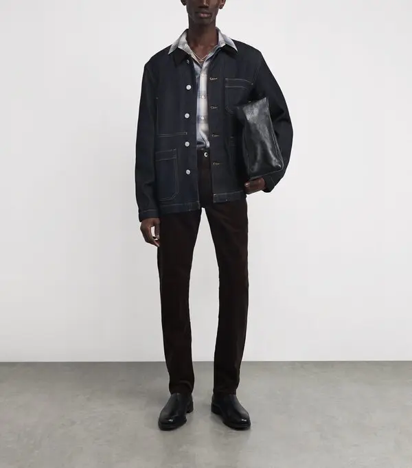 Paige Chore Jacket With Corduroy Collar