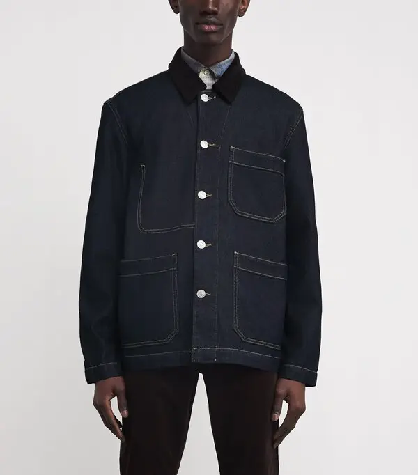 Paige Chore Jacket With Corduroy Collar