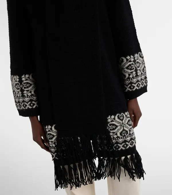 Polo Ralph Lauren Jacquard Wool-blend Wrap Cardigan