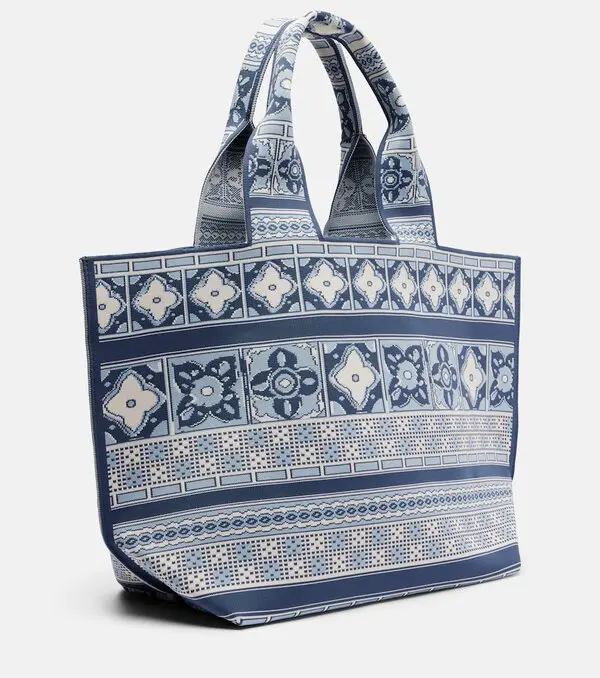 ALEMAIS Villa Romantica Maxi Jacquard Tote Bag