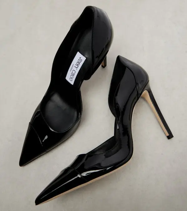 JIMMY CHOO Brigitte Patent Leather Pumps - Black