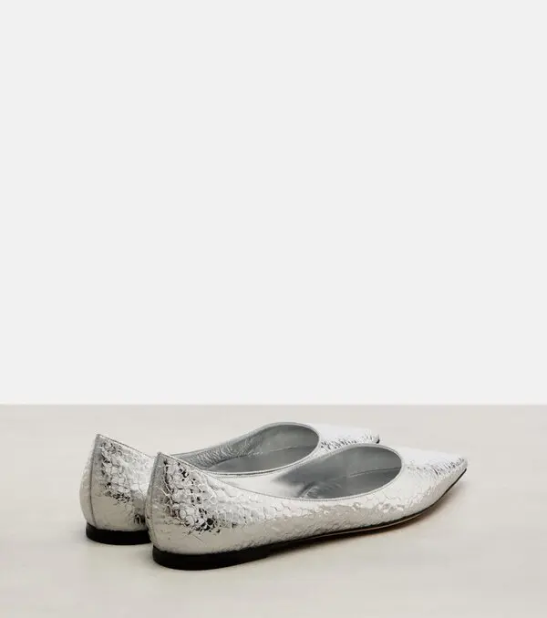 JIMMY CHOO Pointed Toe Ballet Flats