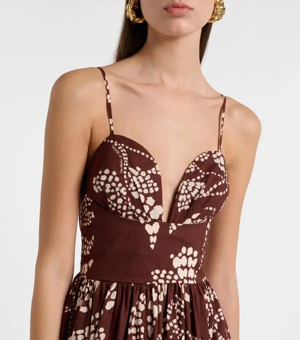 Poupette St Barth Milena Printed Tiered Maxi Dress