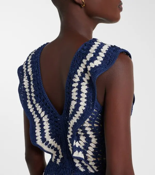 Anna Kosturova Melissa Crochet Minidress - Multicoloured