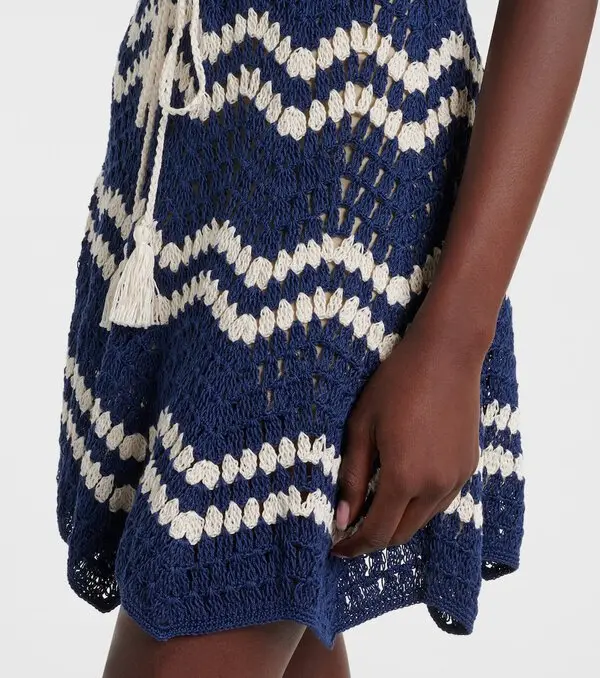 Anna Kosturova Melissa Crochet Minidress - Multicoloured