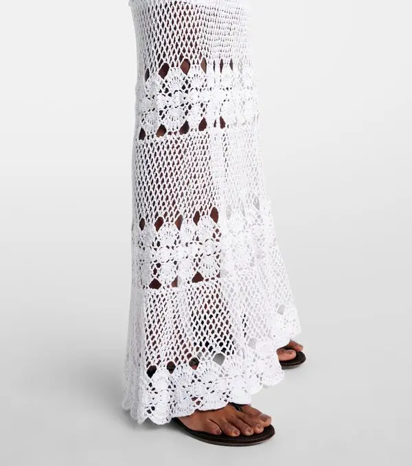 Anna Kosturova Marianne Crochet Cotton Maxi Dress