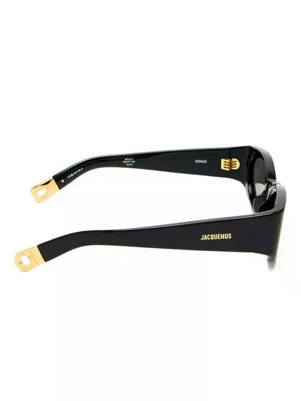 Jacquemus Oval Frame Sunglasses - Black