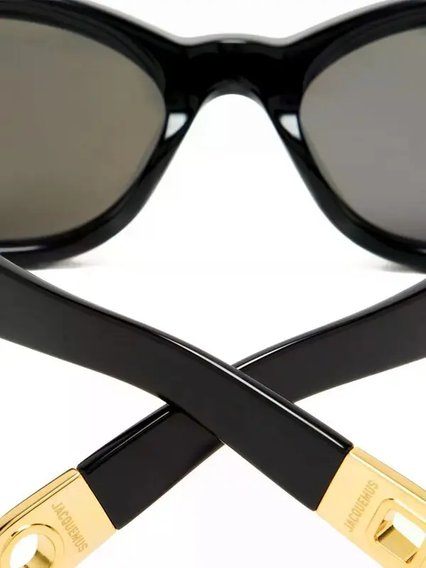 Jacquemus Oval Frame Sunglasses - Black